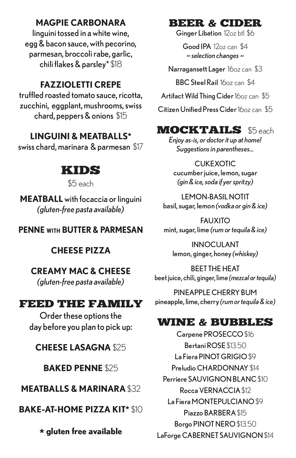 Magpie Woodfired Pizzeria