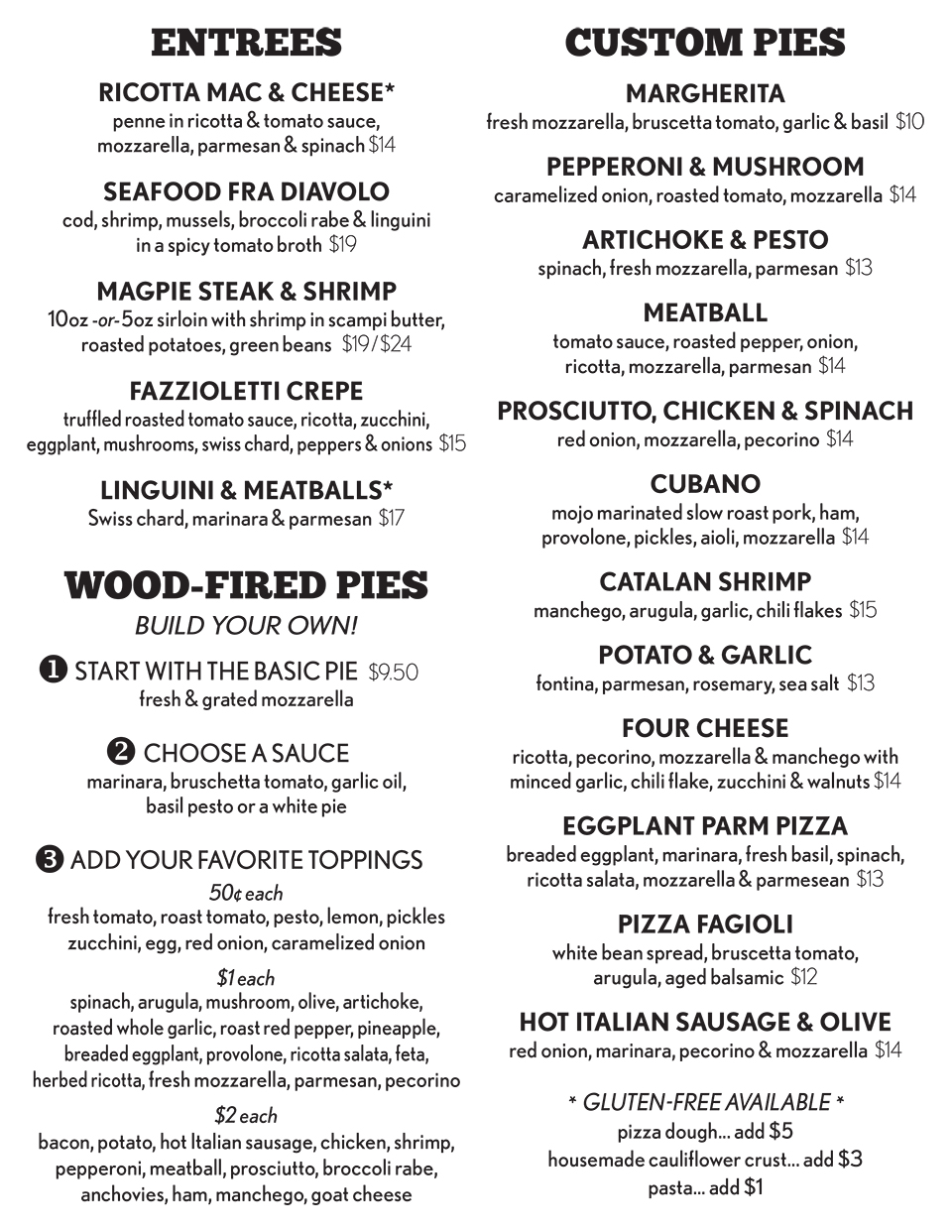 Magpie Woodfired Pizzeria