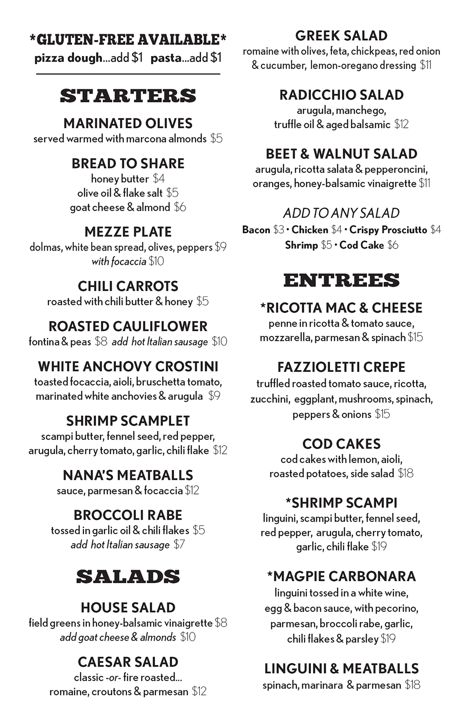 Magpie Woodfired Pizzeria